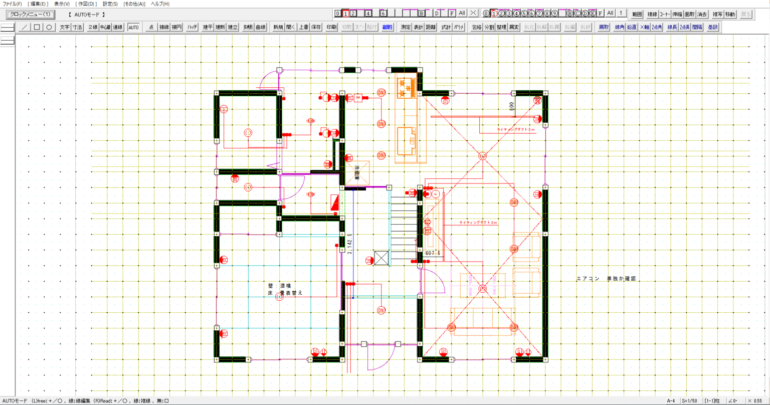 JWCAD レイヤーごとに線を色分けする便利テクニック | JWCAD MAGAZINE